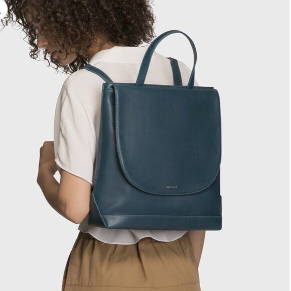 Matt & Nat | Bags | Matt Nat Aaron Backpack Teal Vegan Leather | Poshmark
